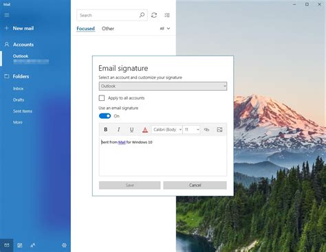 Windows 10 Mail App Finally Gets Rich Text Signature Support Softpedia