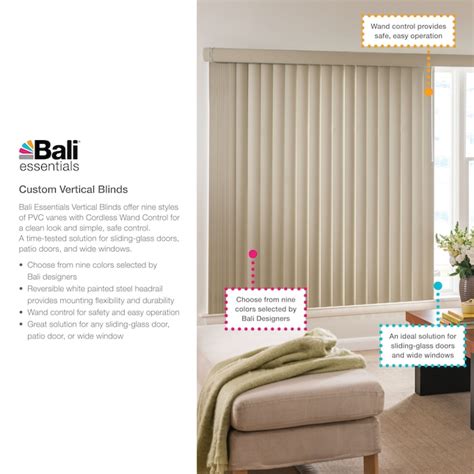 Bali Essentials Custom Made To Measure Vinyl Vertical Blinds Smtmvt At