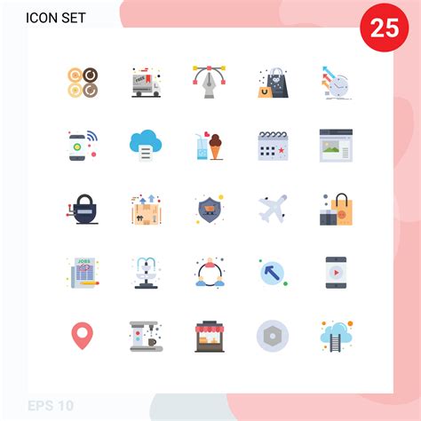 Stock Vector Icon Pack Of 25 Line Signs And Symbols For Regularities