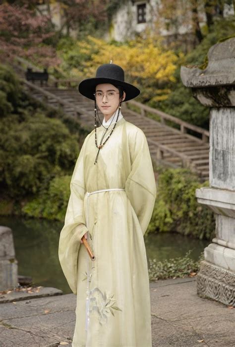 汉服男生走秀 图库 五毛网