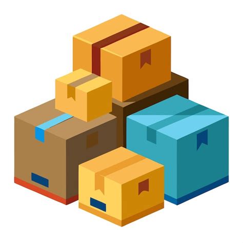 Stackable Boxes Vector Design Premium AI Generated Vector