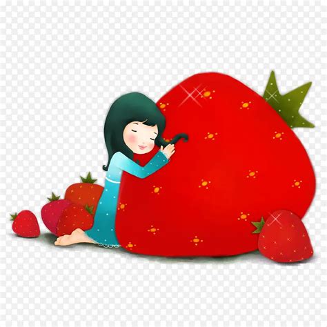 抱草莓的小女孩png图片素材下载图片编号9447747 Png素材网