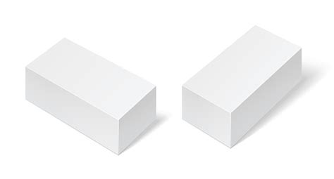 현실적인 사각형 백서 패키지 상자입니다 모형 벡터 그림입니다 0명에 대한 스톡 벡터 아트 및 기타 이미지 0명 3 3차원 형태 Istock