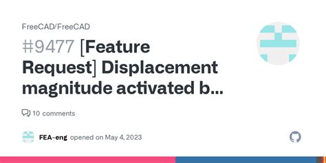 Feature Request Displacement Magnitude Activated By Default In The Default Results Pipeline In
