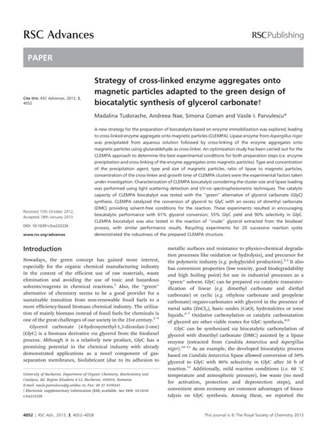 Pdf Strategy Of Cross Linked Enzyme Aggregates Onto Magnetic