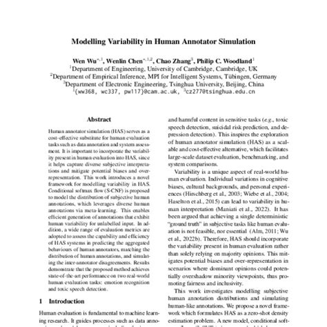 Modelling Variability In Human Annotator Simulation Acl Anthology
