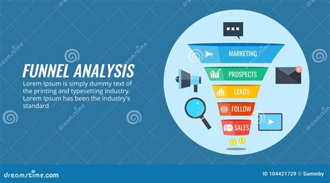Sales Data Business Funnel Analysis Lead Generation Process Flat