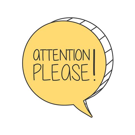 Attention Please Retro Speech Bubble 16062513 Vector Art At Vecteezy