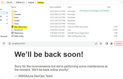 Core What Is The Correct Target Folder Value To Target The Root Directory Of The App
