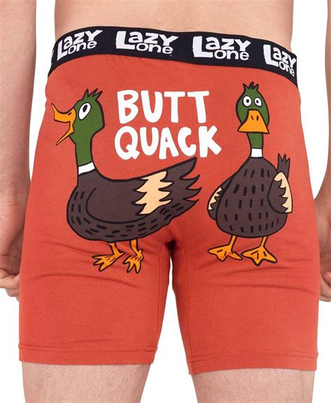Lazy One Funny Boxer Briefs Underwear Gag Tsbutt Quack Lazy One