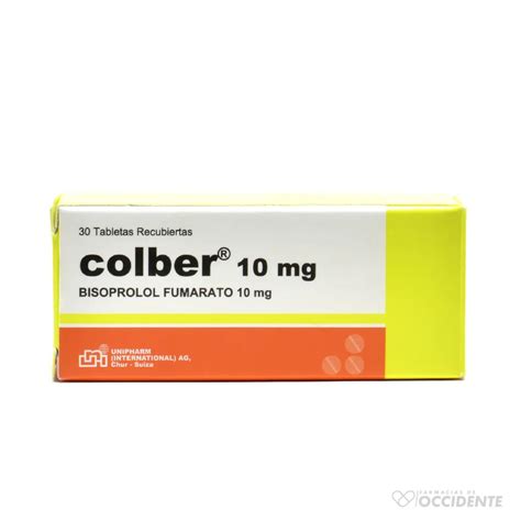 Colber Tabletas 10mg X 30 Farmacias De Occidente