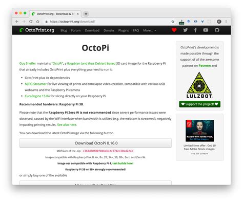 octoprint raspberry pi zero newyorkjmk