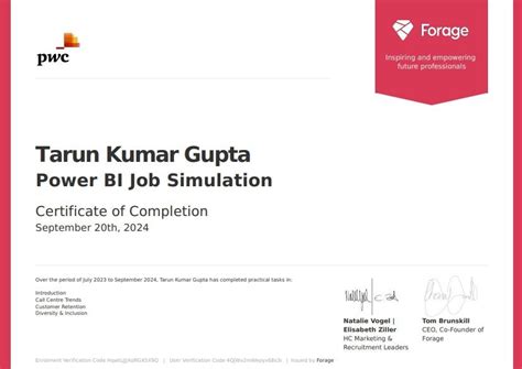 completed power bi simulation for pwc switzerland tarun kumar gupta posted on the topic linkedin