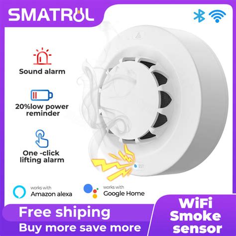 Smatrul Tuya Wifi Smart Smoke Alarm Detector Fire Protection 90db