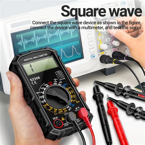 Caijiexi 1pc Sz308 Multimeter 200v 750v Digital Multimeter Voltage Resistance Meter Acdc
