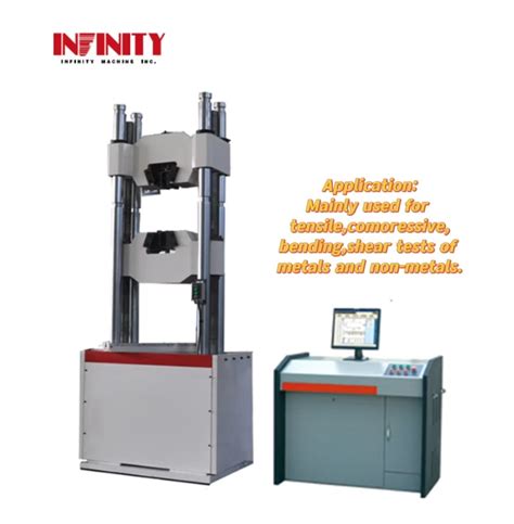 600kn 마이크로컴퓨터 제어 수압 보편적 튼력 테스트 기계