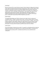 Advantages And Disadvantages Of Extra Port Hookups In Network Course Hero