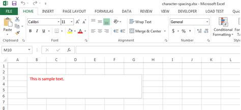 Change Character Spacing Of Excel TextBox Or Shape Documentation