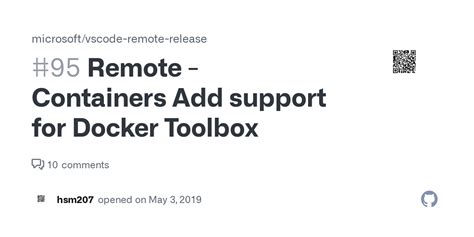 Remote Containers Add Support For Docker Toolbox · Issue 95 · Microsoftvscode Remote Release