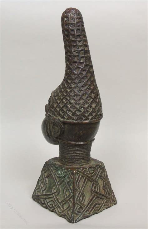 Antiques Atlas African Bronze Benin Cast Bust Circa 1900