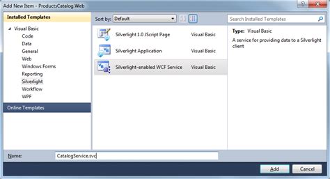 Using Entity Framework In Silverlight With Visual Basic