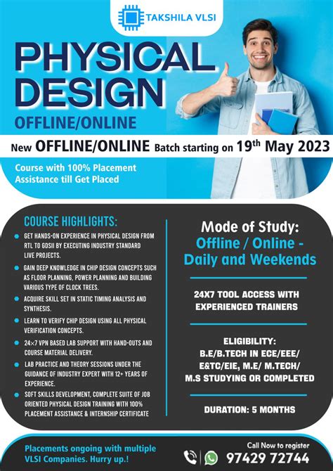 Takshila Institute Of Vlsi Technologies On Linkedin Physical Design Offline Online Course With