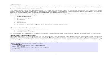 algoritmos · 2008 04 13 · el pseudocódigo y los
