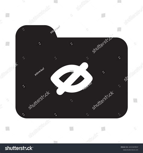 Restrict Folder Icon Solid Style Stock Vector Royalty Free 2233187837 Shutterstock