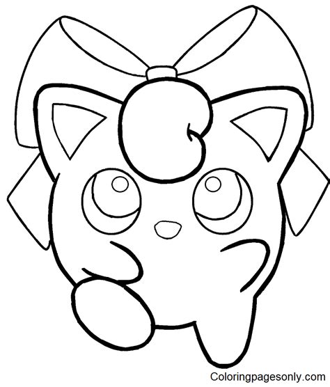 Pokemon Jigglypuff Om Kleurplaten Af Te Drukken Jigglypuff The Best