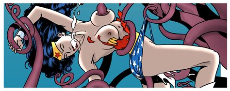 Wonder Woman Vs Tentacle Monster By Erenisch Hentai Foundry