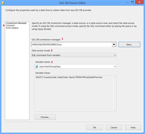How To Create A Temporary Table In Ssis Control Flow Task And Then Use