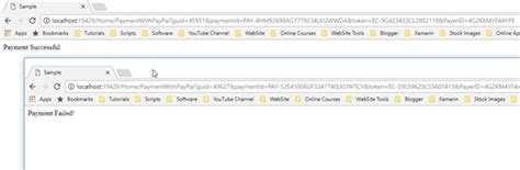 paypal payment gateway integration in asp mvc