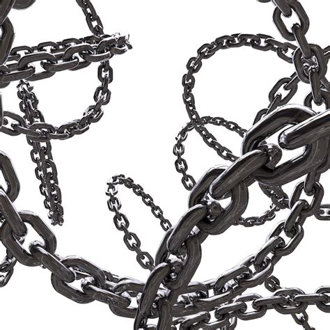 Premium Photo Intertwined 3d Chrome Metal Chains Swirling In The Air Render Intersecting