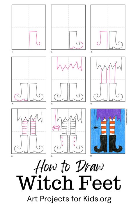 How To Draw A Witch Step By Step Drawing Tutorial Artofit