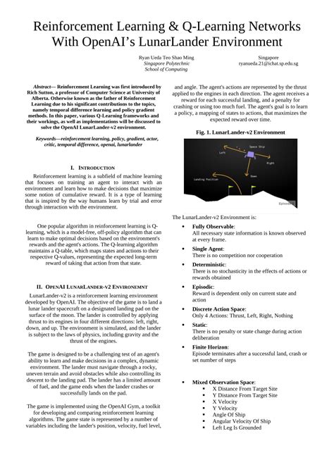 pdf reinforcement learning and q learning networks with openai s