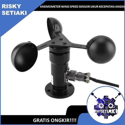 Jual ANEMOMETER WIND SPEED SENSOR UKUR KECEPATAN ANGIN ARDUINO RASPBERRY PI Shopee Indonesia