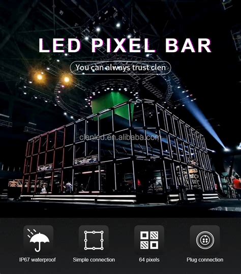 공장 직접 무대 Led 빛 Ip65 야외 임대 Led 비디오 바 높은 밝기 픽셀 Led 바 Rgb Artnet Dmx 빛