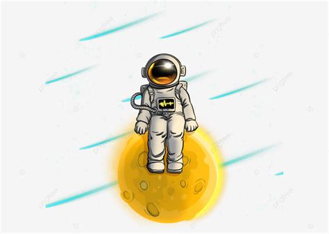 우주 비행사 행성 노란색 우주인 캐릭터 창의성 Png 일러스트 및 Psd 이미지 무료 다운로드 Pngtree