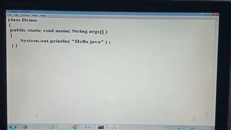 Notepad Me Java Program Kaise Run Kare Youtube