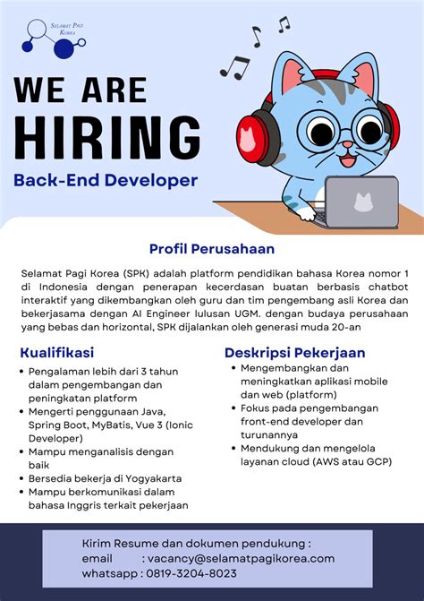 Selamatpagikorea On Linkedin Hiring Backenddeveloper Ai Artificialintelligence Mybatis
