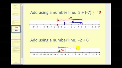 Free Adding Integers Number Line Worksheet Download Free Adding