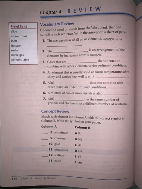 Solved Chapter 4 Review Vocabulary Review Choose The Word Or