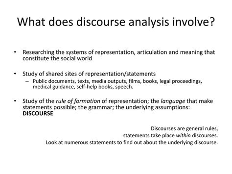 Ppt Qualitative Data Analysis Ii Discourse And Narrative Analysis