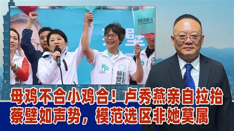 母鸡不合小鸡合！谢志传：卢秀燕亲自拉抬蔡壁如声势，模范选区非她莫属 Youtube