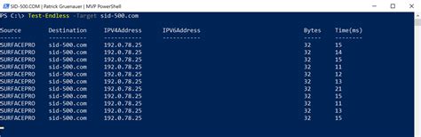 Powershell Endless Ping With Test Connection Test Endless Sid 500com