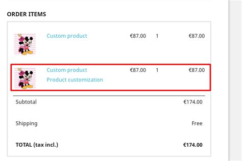 Wrong Total And Totalwt On Order Confirmation With Customization · Issue 10912 · Prestashop
