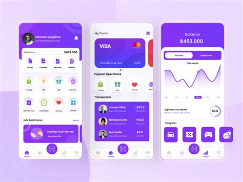 Payou Digital Wallet App Ui Kit Figma Resources Mobile App Design Inspiration Digital