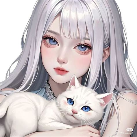 صور انمي صور بنات بشعر ابيض وعيون زرقاء Wattpad