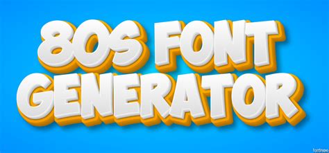 80s Font Generator Text Effect And Logo Design Font