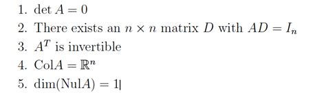 Solved A Let A Be An Nxn Matrix Which Of The Following Solved A Let A Be An Nxn Matrix Which Of The Following